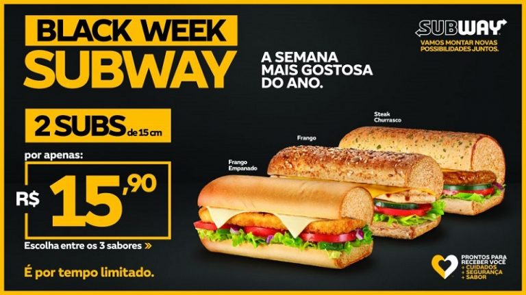 Subway® lança semana SubWeek com desconto imperdível - Mapa das Franquias