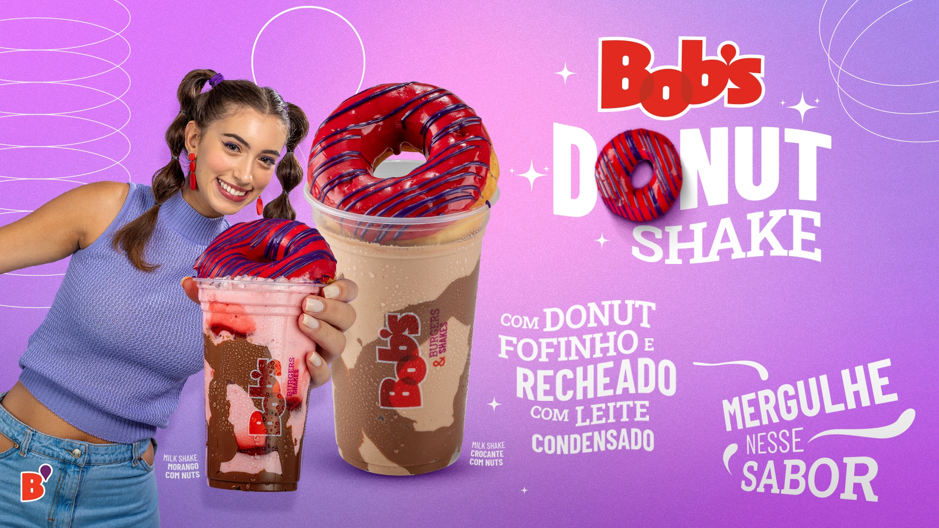 Bob's lança Milk Shake com Donuts - Mapa das Franquias