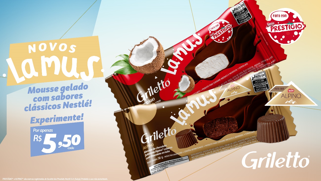 Griletto lança novos sabores La Mus em junho: Prestígio e Alpino - Mapa ...