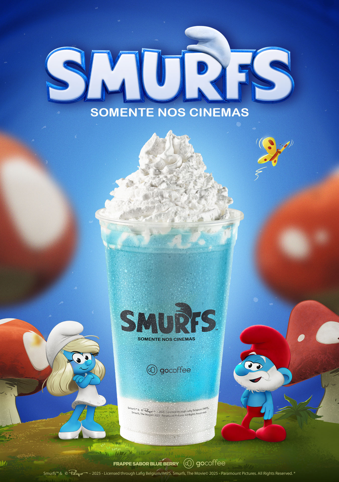 Os Smurfs 2: Universo azul invade Go Coffee com novo Frappe licenciado ...